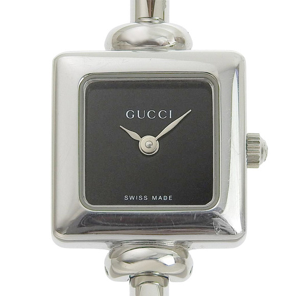 Gucci | Accessories | Gucci Watch 90l Stainless Steel Silver Quartz ...